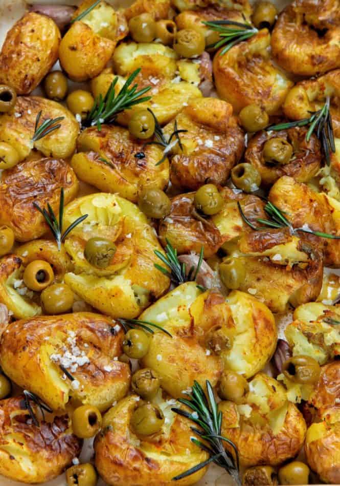 Olive Smashed Potatoes - Healthy Living James 5 ingredients gluten free ...