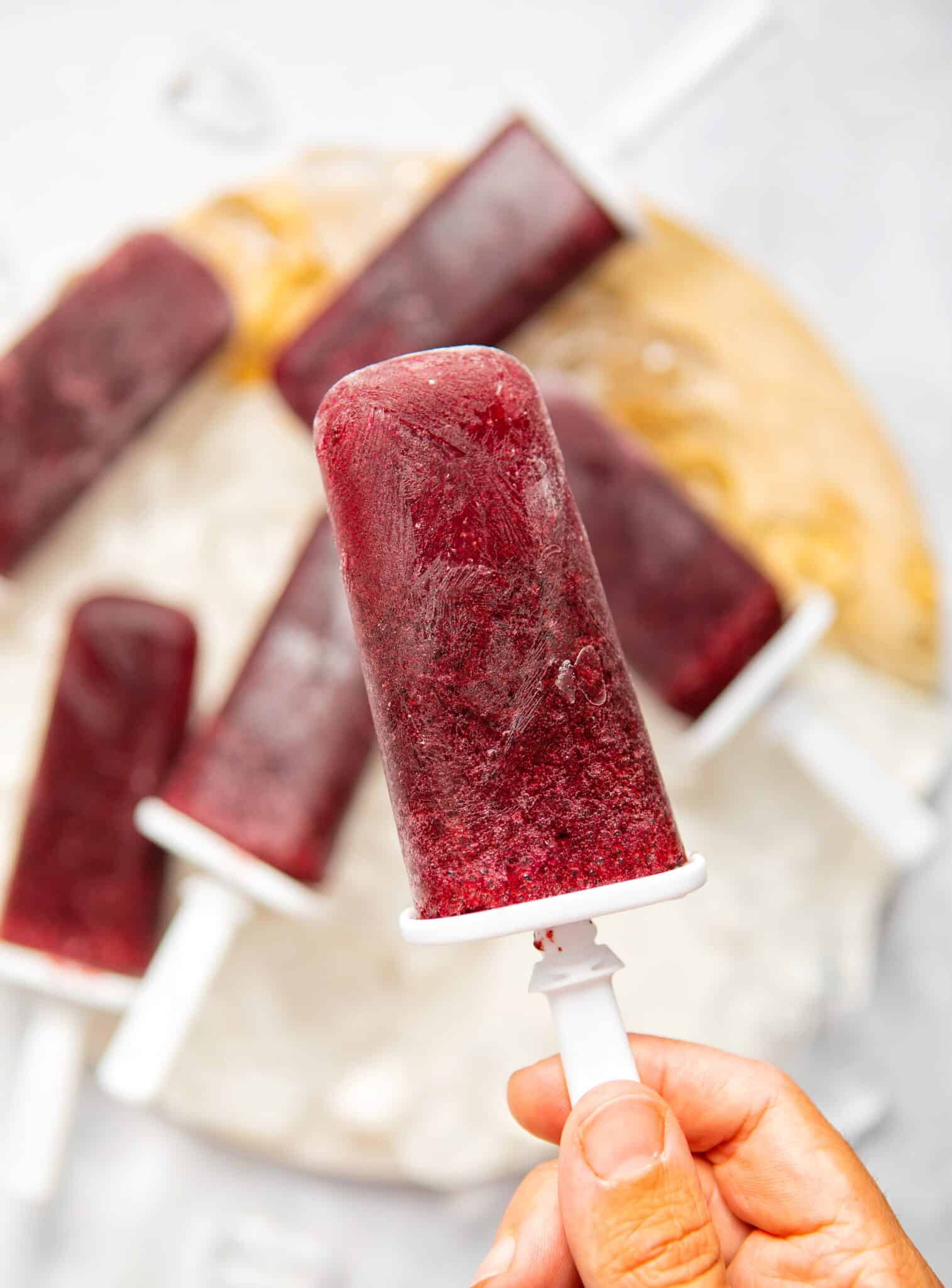Blueberry Ice Lollies - Healthy Living James 3 ingredients, 5 mins prep ...