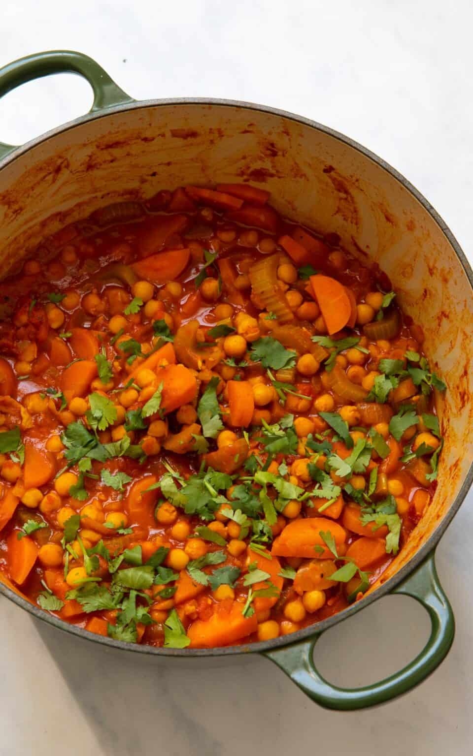 15 Minute Chickpea Stew - Healthy Living James