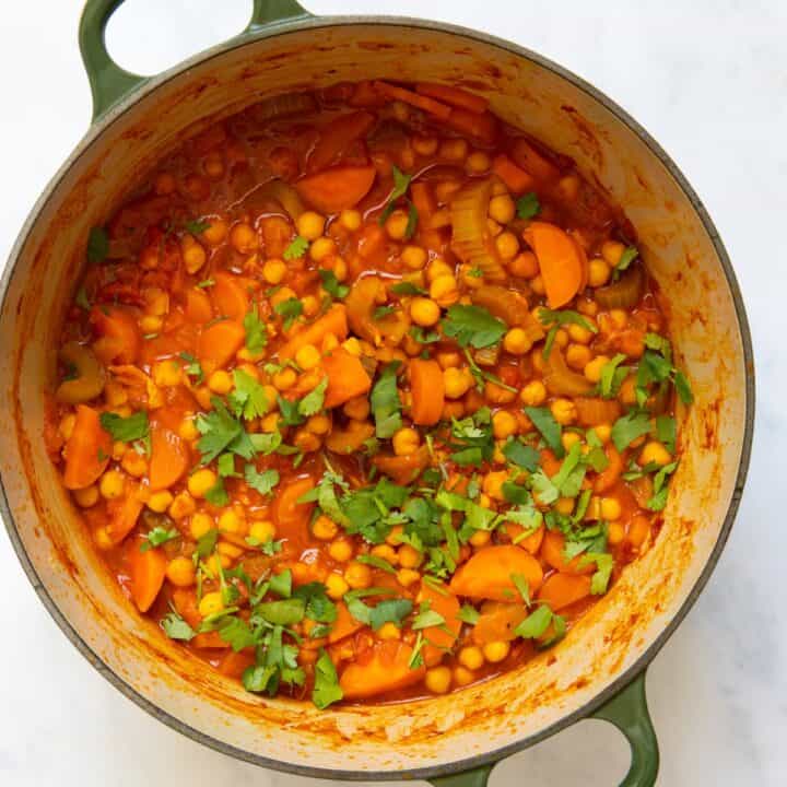 15 Minute Chickpea Stew - Healthy Living James