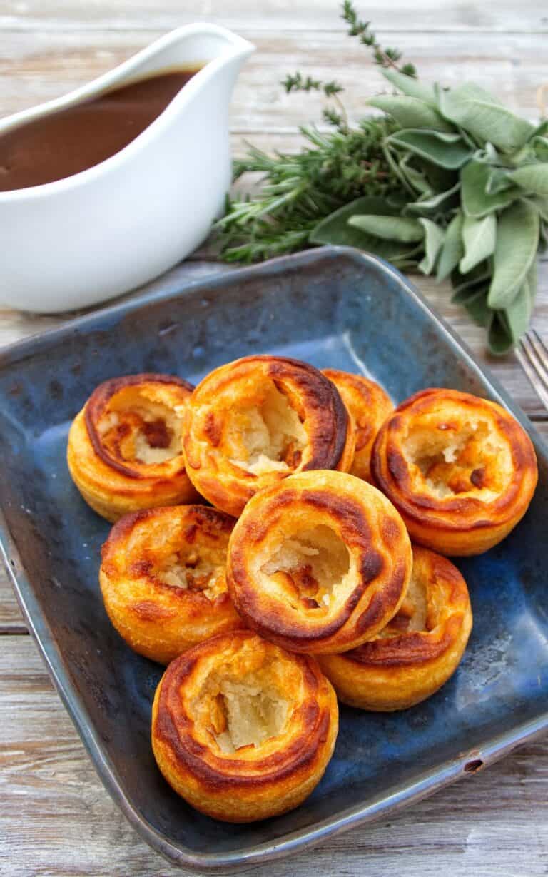 Vegan Yorkshire Puddings (Gluten Free) - Healthy Living James