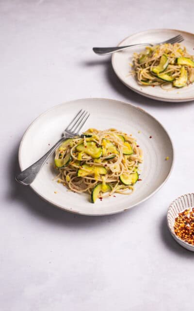 Easy Courgette Pasta (5 ingredients) - Healthy Living James