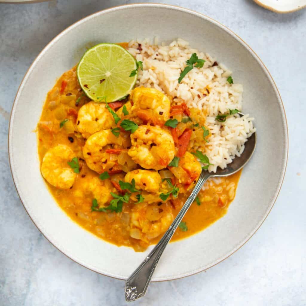 Easy Prawn Curry (under 20 minutes) - Healthy Living James