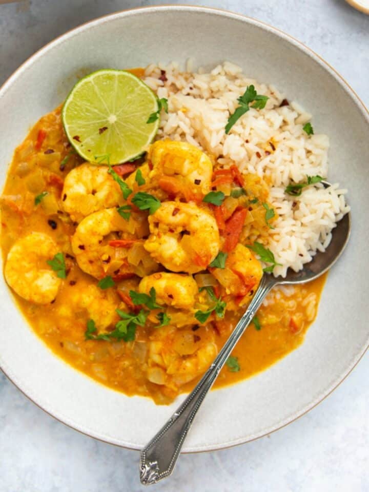 Creamy Prawn Linguine (only 6 ingredients) - Healthy Living James