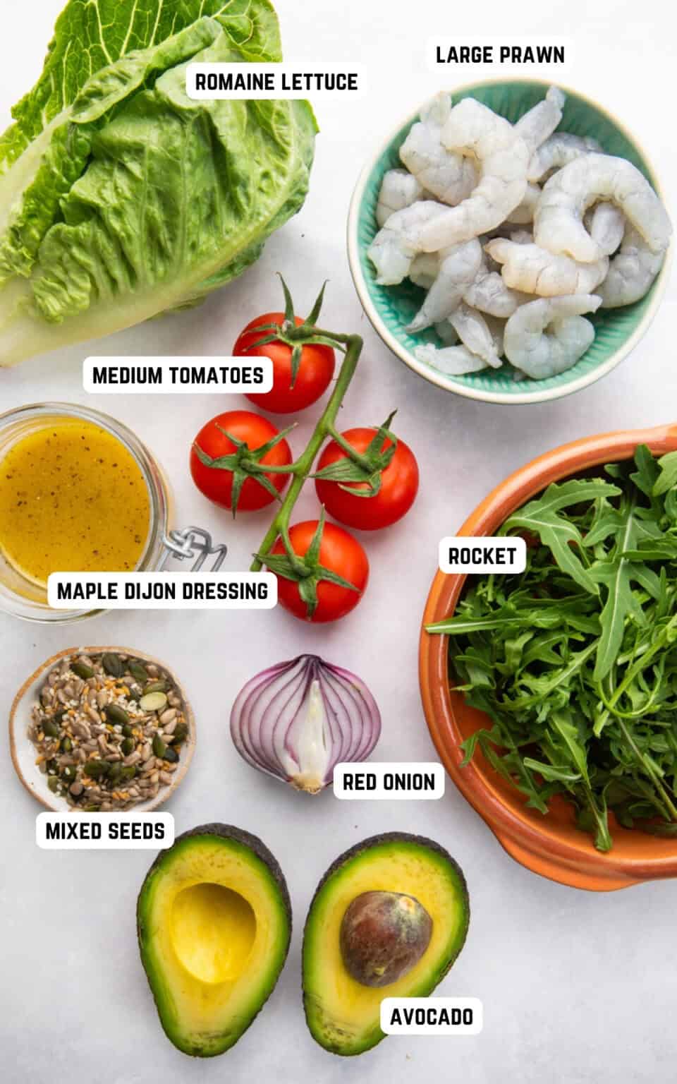 Easy Prawn Salad (in 10 minutes) - Healthy Living James