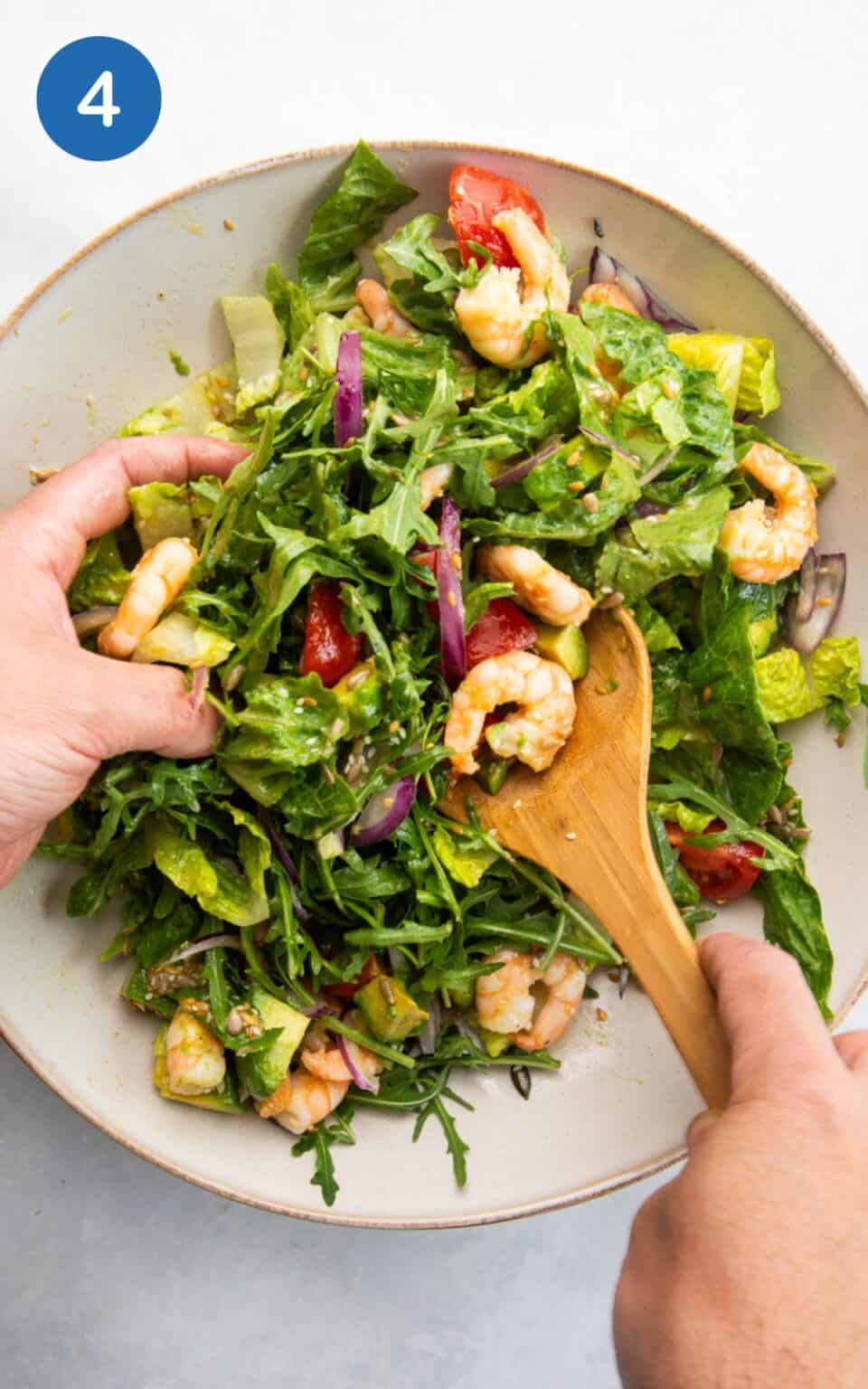Easy Prawn Salad (in 10 minutes) - Healthy Living James