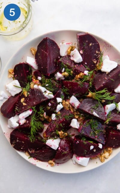 Easy Beetroot Salad (with a dill dressing!) - Healthy Living James