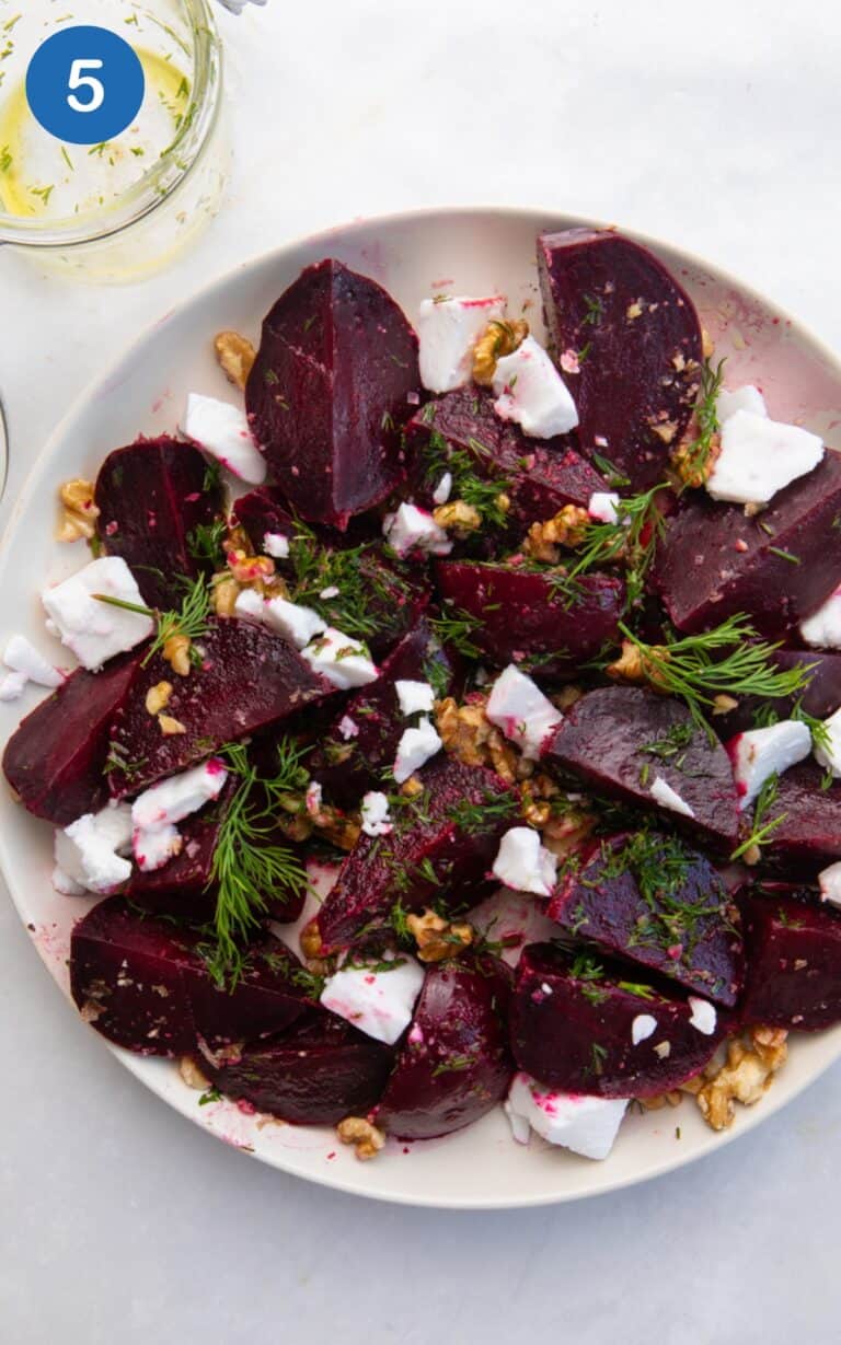 Easy Beetroot Salad (with a dill dressing!) - Healthy Living James