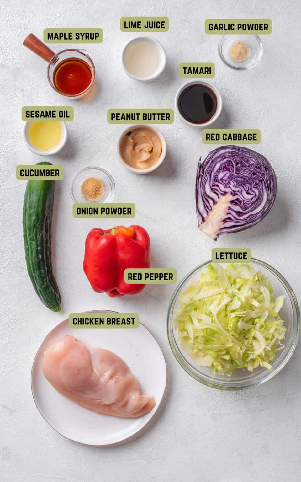 Chicken Satay Salad - Healthy Living James
