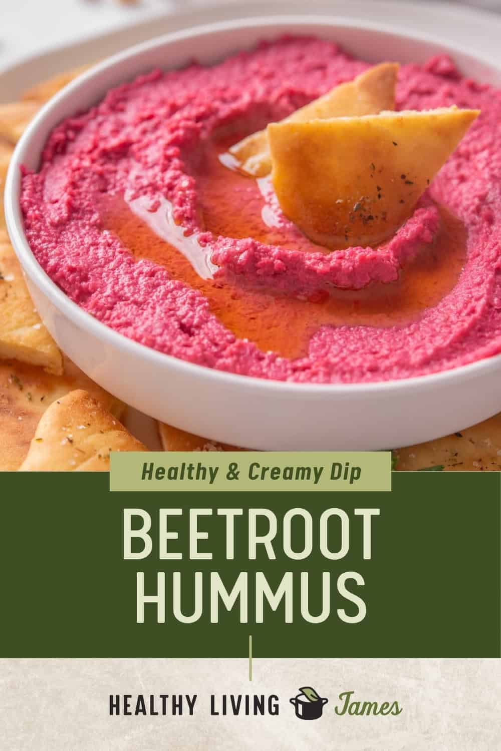 Easy Roasted Beetroot Hummus - Healthy Living James