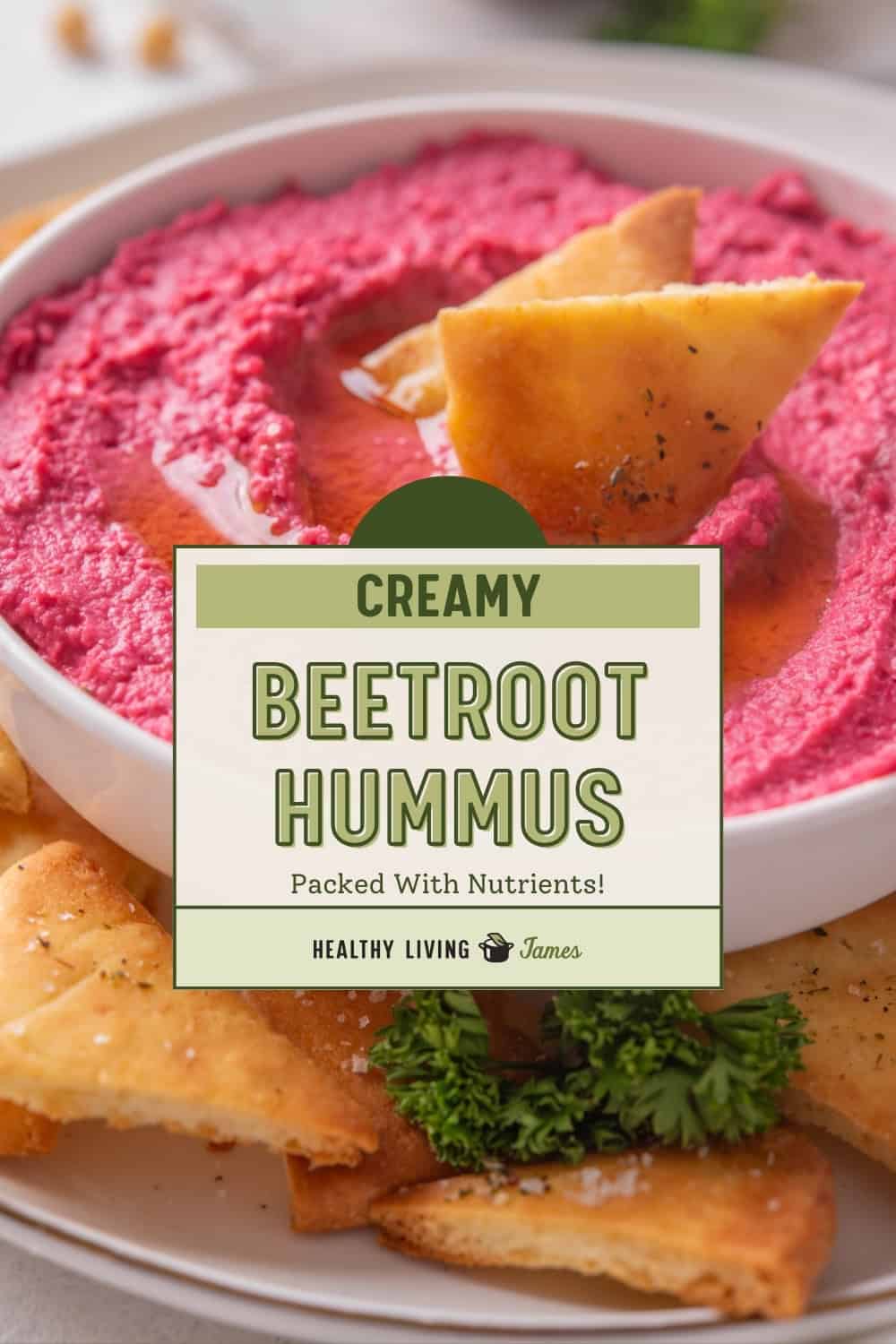 Easy Roasted Beetroot Hummus - Healthy Living James