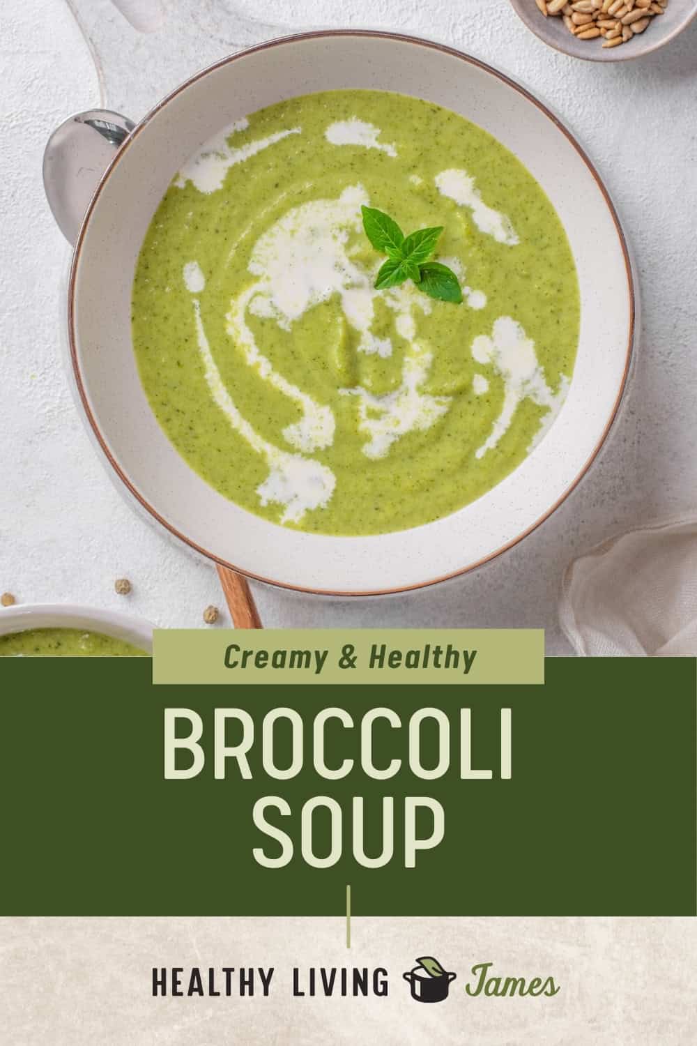 Easy Broccoli Soup (quick to make!) - Healthy Living James