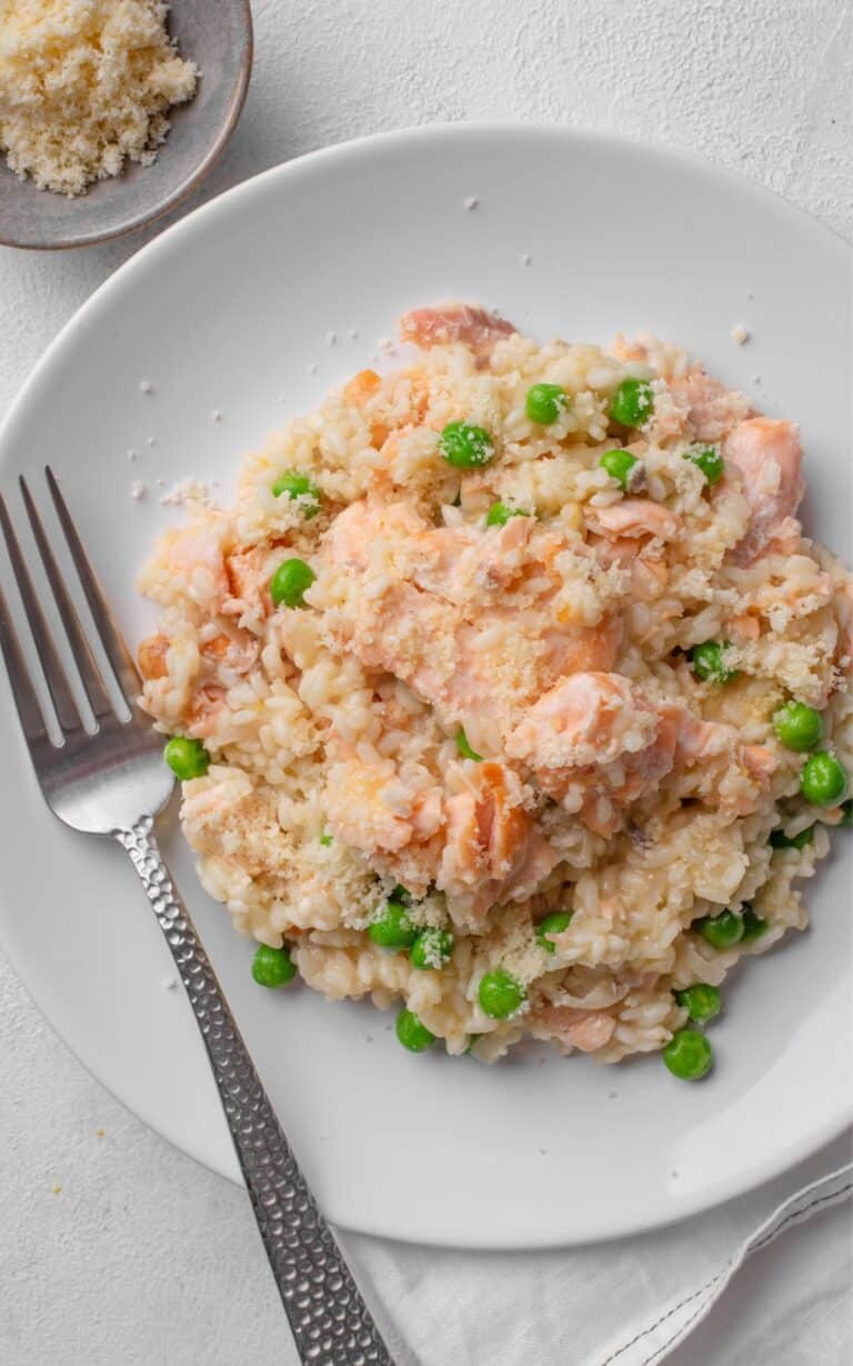 Easy Salmon Risotto - Healthy Living James