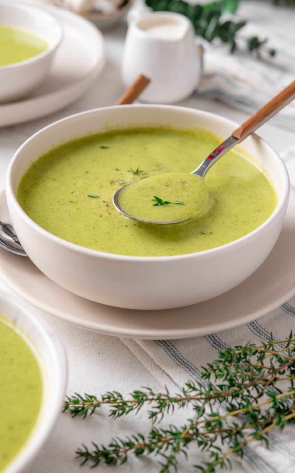 Easiest Courgette Soup - Healthy Living James