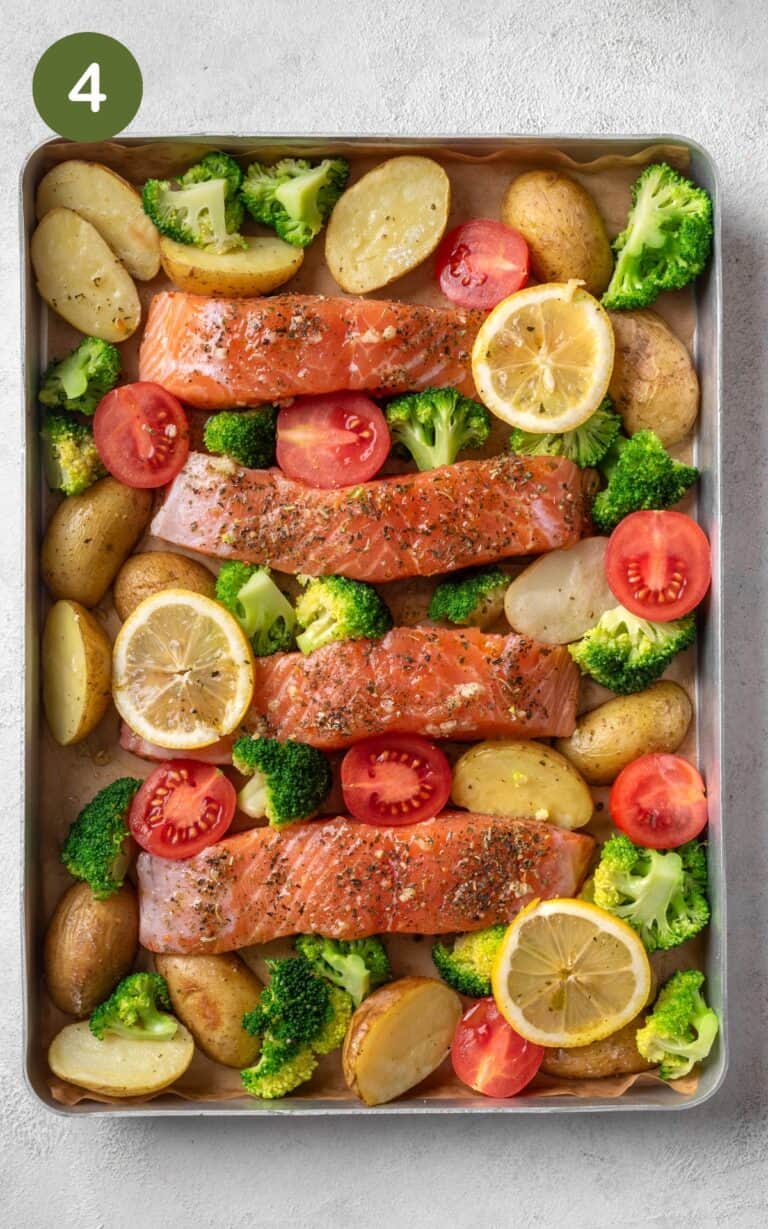 Easy Salmon Tray Bake - Healthy Living James