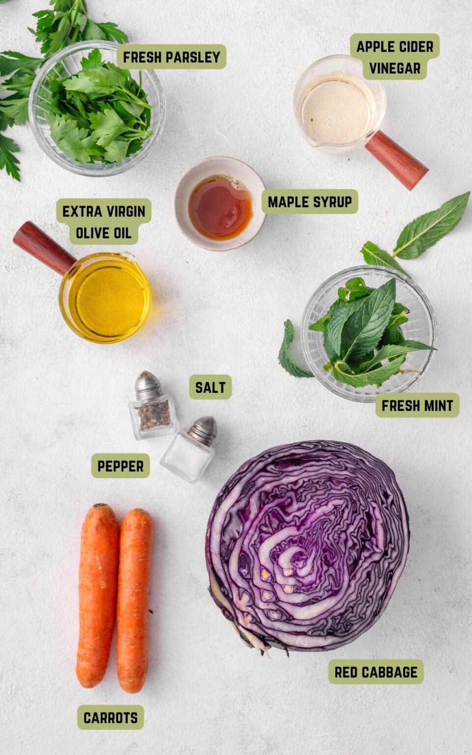 Quick Red Cabbage Slaw (no mayo) - Healthy Living James